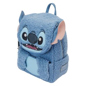 Loungefly Disney Stitch Plush Sherpa Mini Backpack