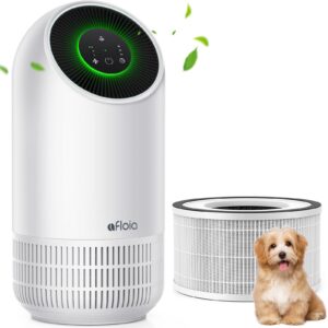 afloia air purifiers for home large room fiilo white, afloia washable & removable pet efficient replacement filter