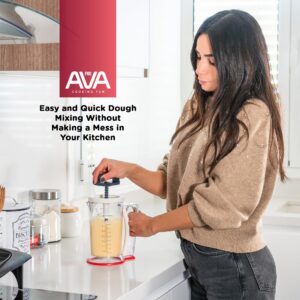 AVAPRO Batter Dispenser and Mixer 3in1 essential tool for measuring, dispensing and mixing batter for pancakes, crepes and other thin batters, quick and easy, no mess, 900ml Pancake Batter Dispenser.