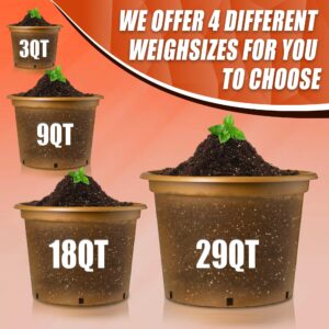 Potting Soil Mix - 3QT Soil for Indoor Plants, All Natural and Organic Plant Soil for Seed Starting, Loose and Breathable Garden Soil for Spices, Herbs & Vegetables