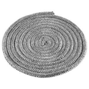 wood stove gasket,1/4" wood stove door replacement gasket,gasket rope replacement for stove or woodburning stoves fireplace doors,fiberglass gaskets(1/4" x 98" rope)