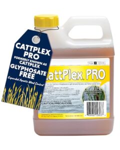 cattplex pro - aquatic herbicide - kills cattails, water lilies, grasses & more - quart (32 ounces)