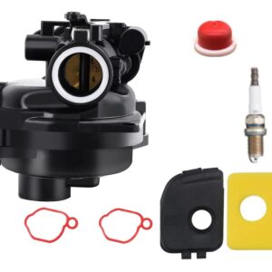 Carburetor Spark Plug Kit for 550EX 500E 450E 300E 08P502 09P602 Lawn Mower Engine Replacement 799583 593261 595656 591979 591160 with Air Filter,Air Cover,Primer Bulb Assembly