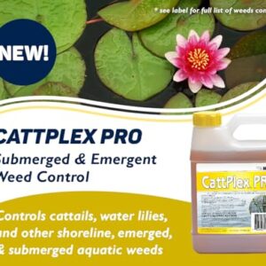 CattPlex Pro - Aquatic Herbicide - Kills Cattails, Water Lilies, Grasses & More - Quart (32 Ounces)