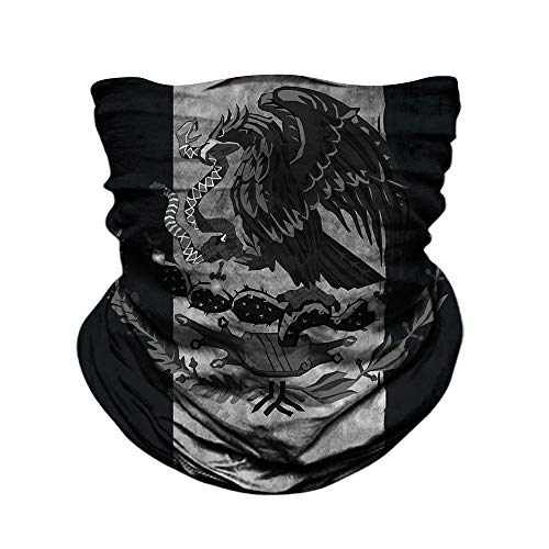 DHSOU 7Pcs Mexican Headwear Bandana Head Wrap Face Scarf Mask Outdoor Neck Warmer Balaclava Skeleton Mexico Flag