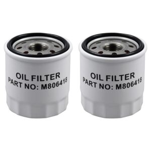 disenparts m806419 oil filter 2 pcs m806418 compatible with john deere 500 570 575 670 675 770 790 870 1070 1515 1445 1545 1545 1565 1570 2025r 2027r 2032r 2036r 3005 3032e 3033r 4005 4044m 4049m