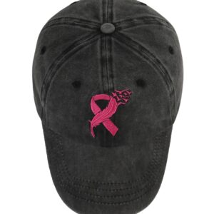 Breast Cancer Awareness Hats, Cancer Accessories for Women, Breast Cancer Survivor Gifts, Cancer Patients Must Have, Pink Ribbon Chemo Baseball Caps, Christmas Birthday Gifts