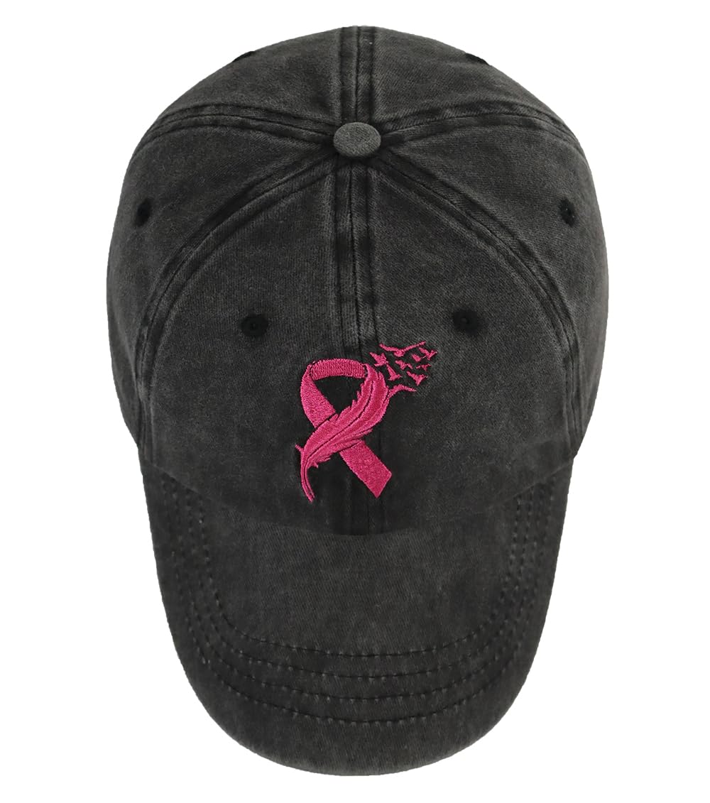 Breast Cancer Awareness Hats, Cancer Accessories for Women, Breast Cancer Survivor Gifts, Cancer Patients Must Have, Pink Ribbon Chemo Baseball Caps, Christmas Birthday Gifts