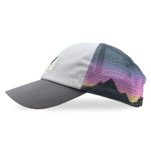 baseball cap for women in cute dad hat design with mesh to stay cool at the beach in summer (mountain mesh)