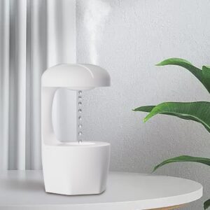 RooXchowla Humidifiers for Bedroom, Anti Gravity Humidifier, Water Drop Humidifier with Night Light,Rain Cloud Humidifierhigh-capacity Silent humidifier for Bedroom/Baby Nursery/Bathroom/Living Room.