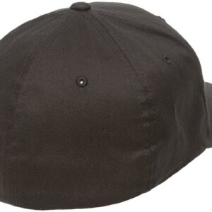 Flexfit Unisex Adult Cotton Twill Fitted Cap Hat Black