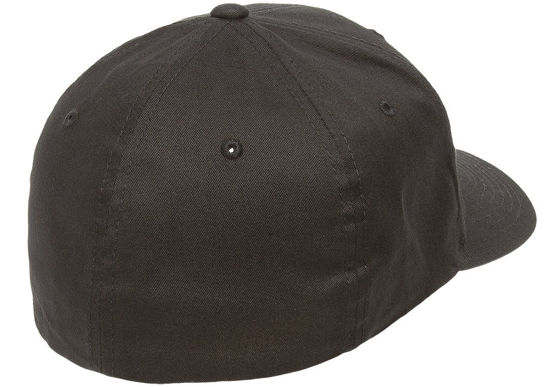 Flexfit Unisex Adult Cotton Twill Fitted Cap Hat Black