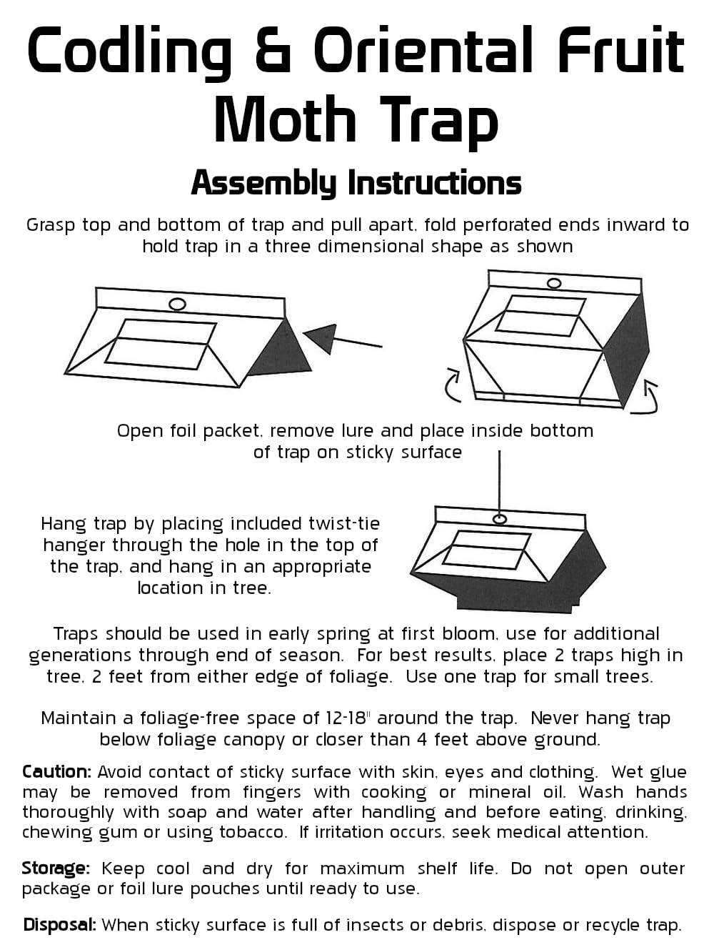 VivaTrap VT-106 Codling + Oriental Fruit Moth Trap & Lure (2 Pack, 8 Week)