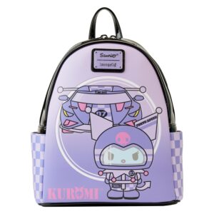 loungefly sanrio hello kitty kuromi tokyo speed racer mini backpack