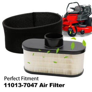 Anxingo 11013-7047 Air Filter Replacement For Kawasaki FR651V FR730V FS481V FS541V FS600V FS651V FS691V FS730V 4-Cycle Engine, Fr730V Tune Up Kit 49065-7002 Oil Filter MIU12554 Air Filter