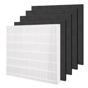 true hepa ap-1512hh replacement filter set for coway airmega ap-1512hh and 200m series air cleaner purifiers, ap-1512hh-fp, ap-1518r, ap-1519p, 1 true hepa filter and 4 carbon filters, part # 3304899