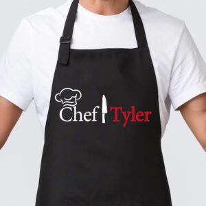 chef apron men, women, personalized adult aprons for women and men, personalized baking gifts, professional aprons for chefs, men - women cooking gift for christmas, birthday, fathers day, mothers day