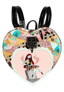 loungefly sally heart shaped mini backpack | disney backpacks standard