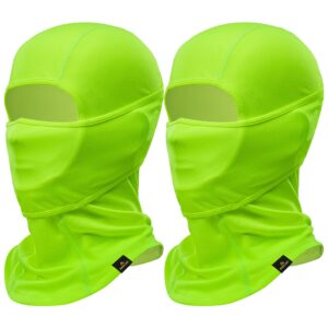 saitag balaclava ski mask 2 pieces-winter full face mask for men women, sheisty mask sun hood for skiing snowboarding