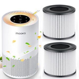 air purifier and 2pack filter combo, air purifiers for home large rooms up to 1200ft²