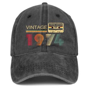 50th birthday gifts for men women 1974 hats vintage 1974 baseball cap for 50 year old woman mens birthday gifts