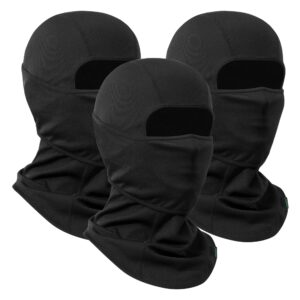 balaclava ski mask 3 pieces full face cover for men and women sun protection breathable shiesty mask for skiing