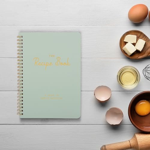 ZICOTO Aesthetic Blank Recipe Book - The Perfect Recipe Notebook to Write in Your Own Recipes - Beautiful Blank Cookbook to Organize Your Recipes