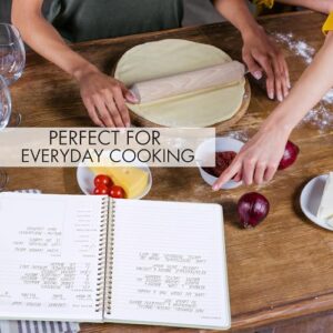 ZICOTO Aesthetic Blank Recipe Book - The Perfect Recipe Notebook to Write in Your Own Recipes - Beautiful Blank Cookbook to Organize Your Recipes