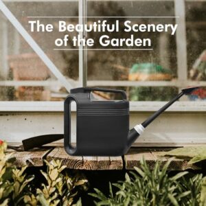 2 Gallon Watering Can for Outdoor Plants,Plant Watering Can with Removable Long Spout and Stainless Steel Shower Head,Large Garden Watering Can for House Plant Flower Vegetable