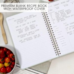 ZICOTO Aesthetic Blank Recipe Book - The Perfect Recipe Notebook to Write in Your Own Recipes - Beautiful Blank Cookbook to Organize Your Recipes