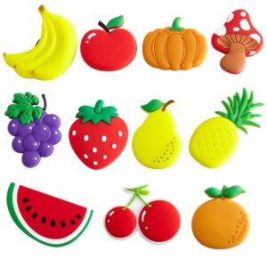 waterproof pvc refrigerator magnet stickers - cut fruit design strong hold for photos notes & decorations