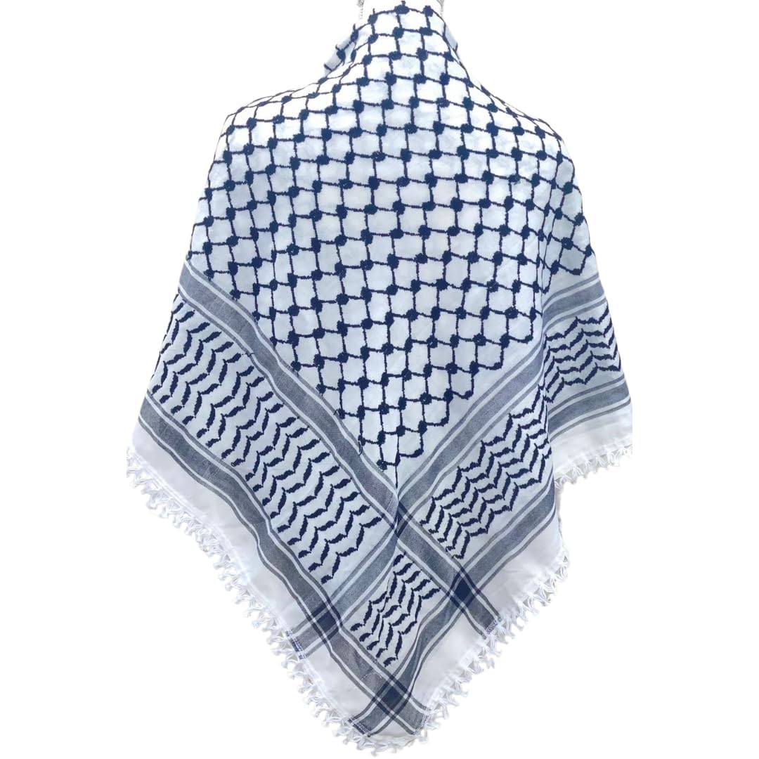 Palestinian Elegance Keffiyeh with Sharshoba from Ramallah Palestine.