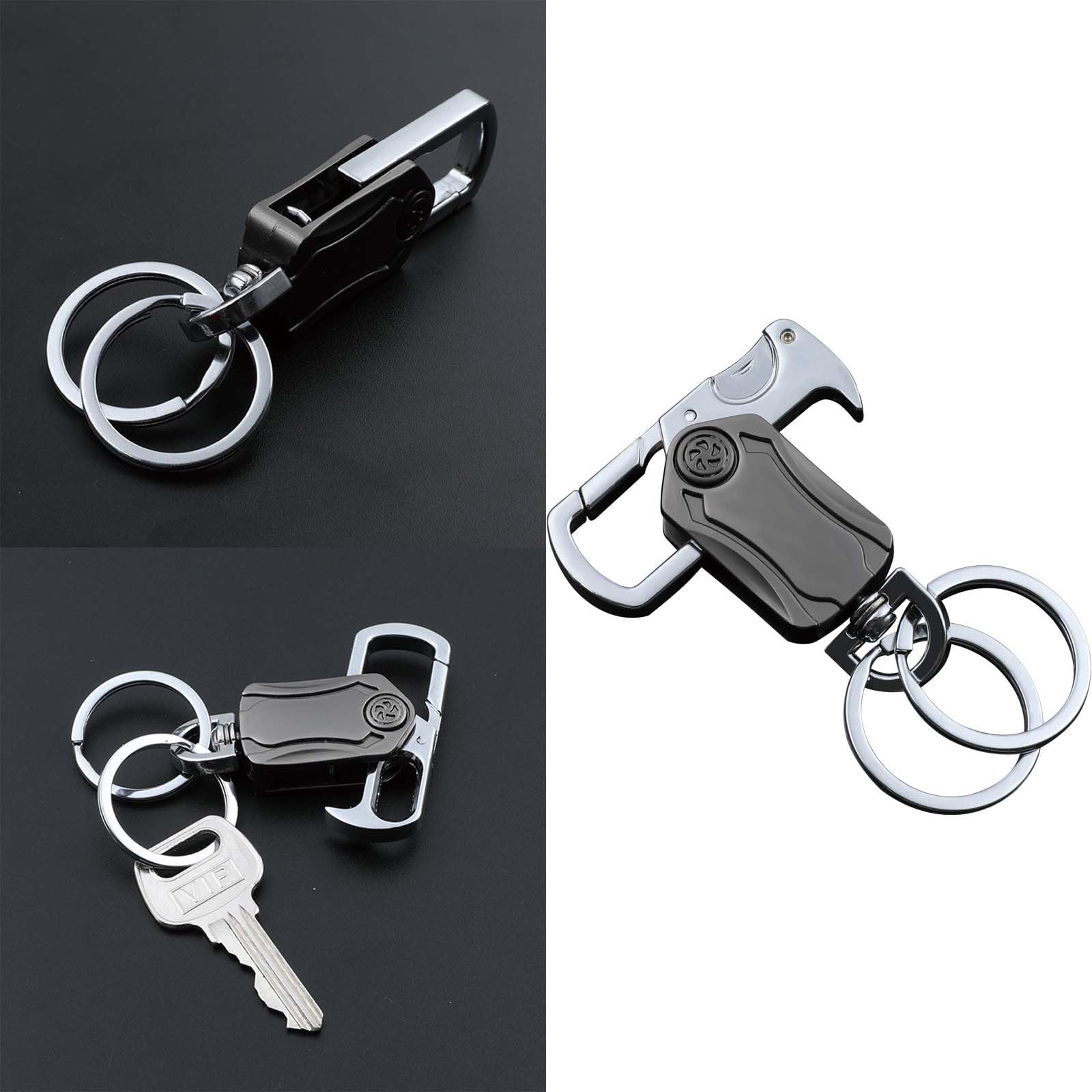 gsiollvderbarley key chain,keychain clip,Universal Key Fob Keychain Holder for Men and Women,360 Degree Rotatable,Bottle Opener,Carabiner Car Key Chains.