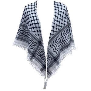 palestinian elegance keffiyeh with sharshoba from ramallah palestine.