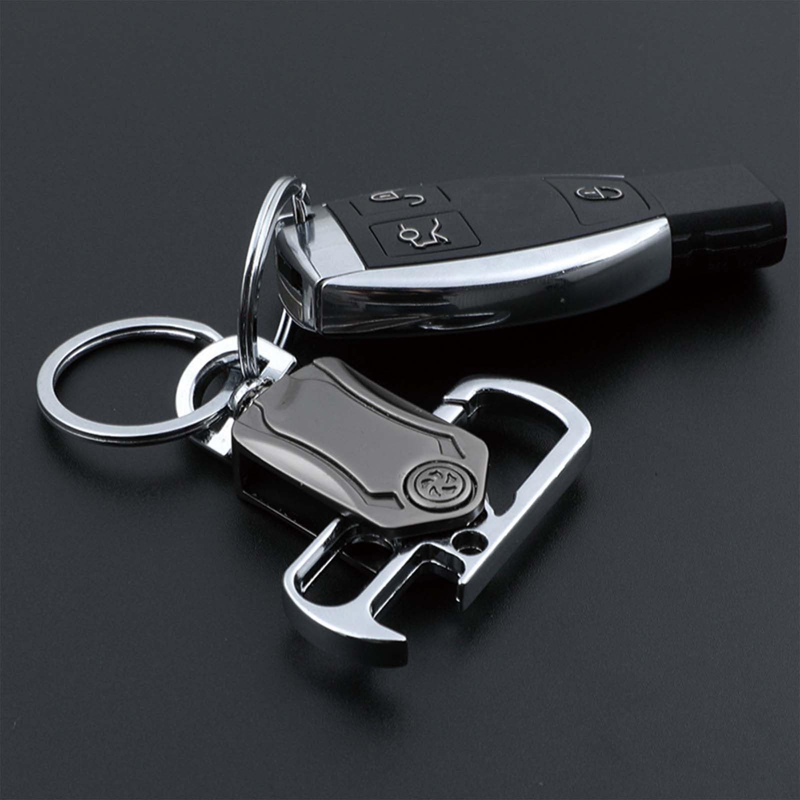 gsiollvderbarley key chain,keychain clip,Universal Key Fob Keychain Holder for Men and Women,360 Degree Rotatable,Bottle Opener,Carabiner Car Key Chains.