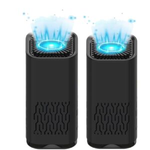 pawtins pet air purifier 2.0, puppymothers pet air purifier, pawtins pet air purifiers for home pee smell, air purifier for pet waste, mini portable pet air purifier-2pcs black