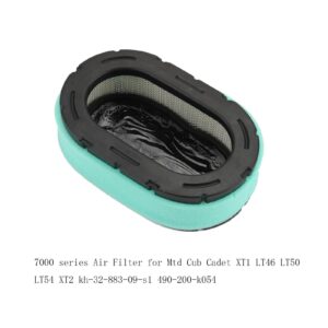 Ewillownm Compatible with 7000 series Air Filter for Mtd Cub Cadet XT1 LT46 LT50 LT54 XT2 kh-32-883-09-s1 490-200-k054