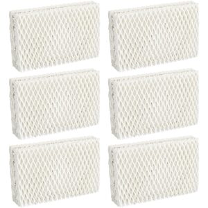 qloby 6 pack wf813 humidifier filter replacement, upgraded humidifier wick filter for relion rcm-832 rcm-832n, for procare pcwf-813 pccm-840, for equate eqwf813 eq 2119-ul cool mist humidifier filters