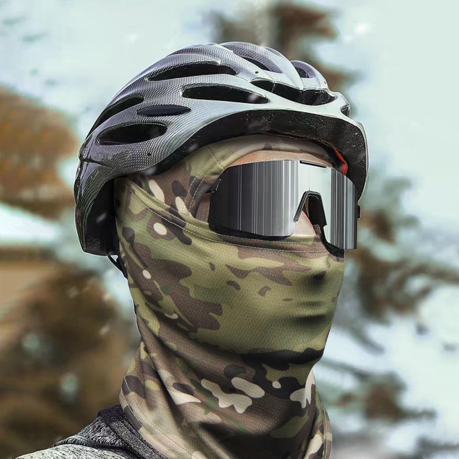 Camo Balaclava Face Mask Ski Mask for Men Women,Shiesty Mask UV Protector for Military Tactical Cycling Hunting Snowboard