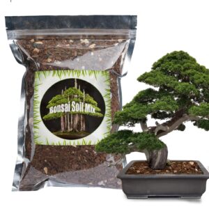 doter bonsai soil mix ready to use (1qt), premium fast draining organic all purpose potting mix for all varieties of bonsai