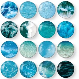 morcart 16pcs fridge magnets, ocean magnets decoration for refrigerator locker whiteboard decorative magnetic board cabinets classroom office cubicle school cute