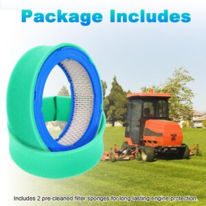 Air Filter with 272490S Pre-Cleaner for Briggs & Stratton 394018 394018S 392642 5050B 5050D 5050H 5050K 4135-12.5 to 20hp Lawn Mower or Vanguard V-Twin Engine Parts