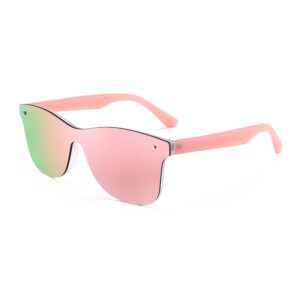 feisedy trendy rimless mirrored one piece lens sunglasses reflective sun glasses b4155