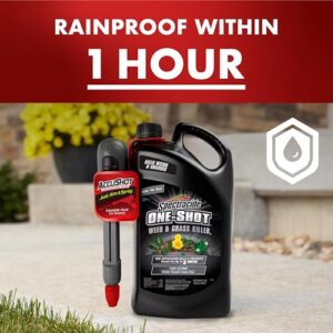 Spectracide One-Shot Weed & Grass Killer with AccuShot Sprayer, 1 Gallon, One Application Kills and Prevents Weeds for up to 5 Months