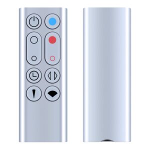 new replacement remote control for dyson pure hot+cool fan purifying heater hp00 hp01, part no.967197-13 (sliver)