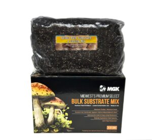 myco labs premium bulk mushroom substrate mix | fully pastuerized | maximum yield | for dung & grain loving mushrooms (5 lbs)