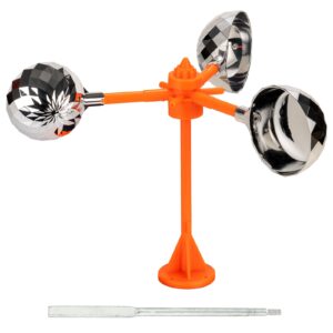 flyonte birds reflect deterrent visual bird scarer deterrent devices outdoor bird control for seagull pigeon harmless device to keep birds away from your farm boat (orange)