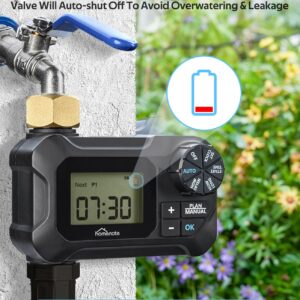 HOMENOTE Sprinkler Timer, Water Timer for Garden Hose, Programmable Irrigation Timer with Brass Swivel, Garden Hose Timer for Automatic Irrigation with Rain Delay/Manual Mode, IP65 Waterproof