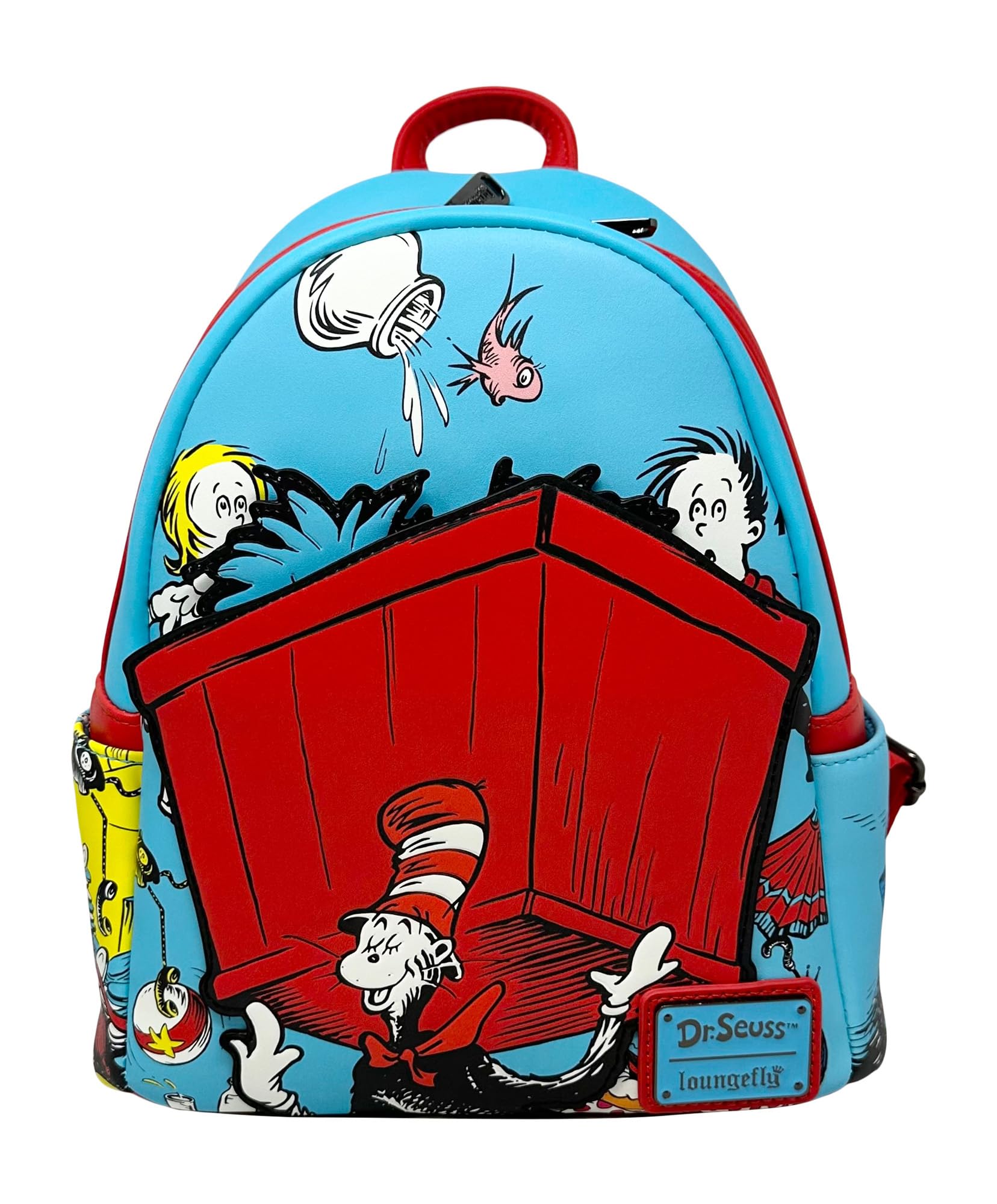 Loungefly Dr Seuss Thing 1 and 2 Interactive Cosplay Womens Double Strap Shoulder Bag Purse