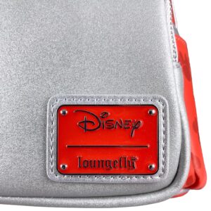 Loungefly Disney Minnie Mouse Red and Silver Womens Double Strap Shoulder Bag Purse